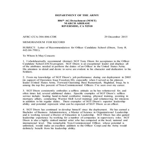 Maj Solis_Letter of recommendation _OCS _Dixon _Dec 2015-2 | DOCX