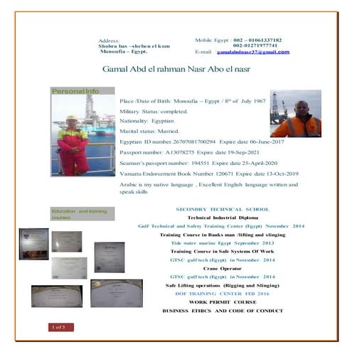 Capt. Ahmed Nasser CV | DOC