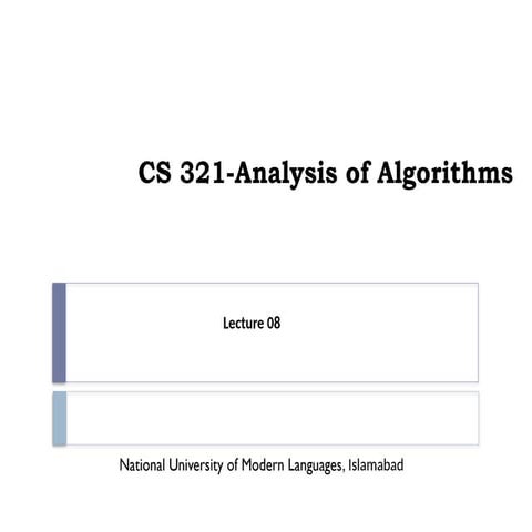 DAA Lecture 8 Recursion Tree Method.pptx