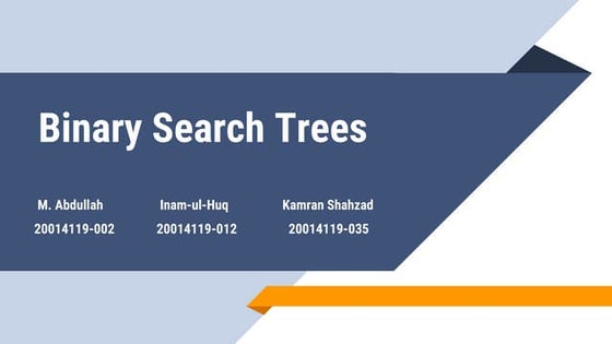 Lecture optimal binary search tree | PPT Lecture optimal binary search tree | PPT