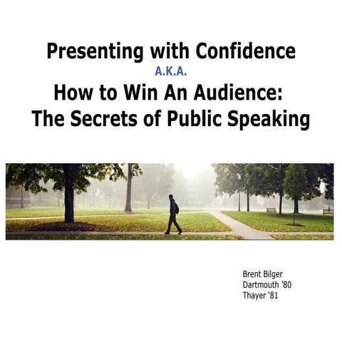 Presenting with Confidence | PPT