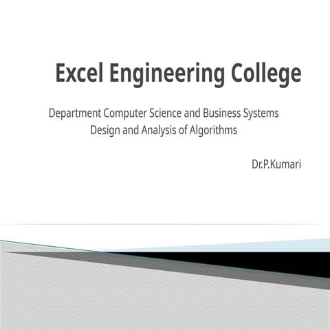 Design and Analysis of Algorithms Tower of Hanoi PPT.pptx