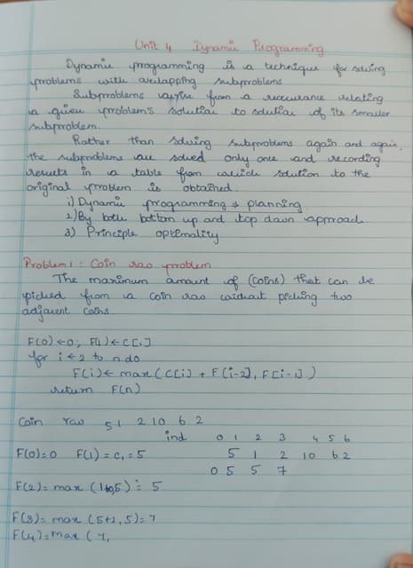 Dynamic Programming and Greedy Technique .pdf Dynamic Programming and Greedy Technique .pdf