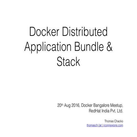 Docker Distributed Application Bundle And Stack Overview Ppt 8453