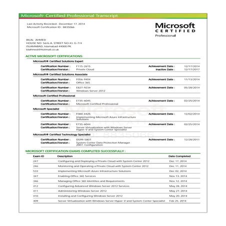 MS_Learning_Transcript (6).PDF | Computing | Technology & Computing
