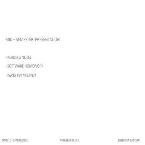 DAB510 Emergence Mid-Sem PP | PPTX