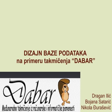 Dabar 2015 (baze podataka) | ODP