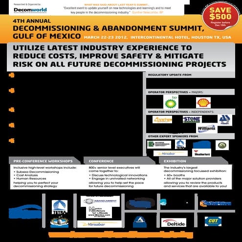 GoM decommissioning conference