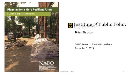Planning for Regional Resilience | PPT