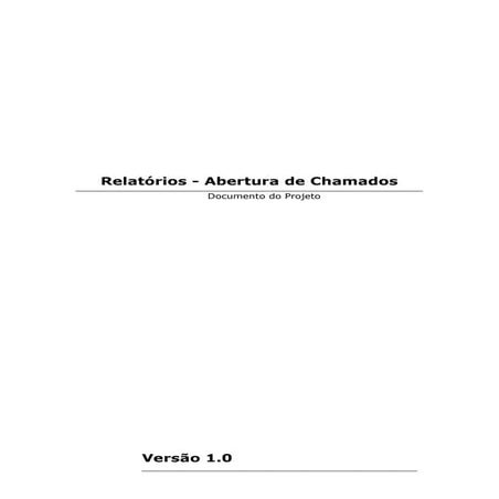 Projeto - Abertura de Chamados | PDF