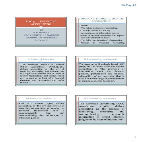 Understanding the Scope of Accounting | PDF