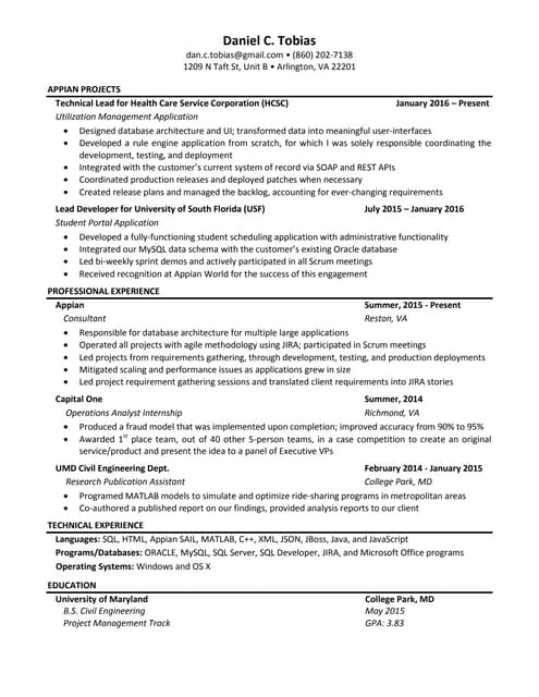 Resume 2015 | PDF