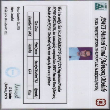 Mutual Fund certificate | PDF