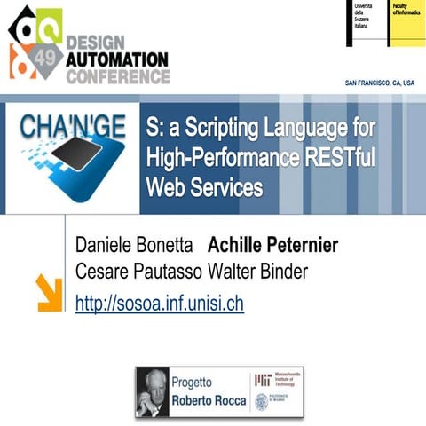 S: a Scripting Language for High-Performance RESTful Web Services | PPT
