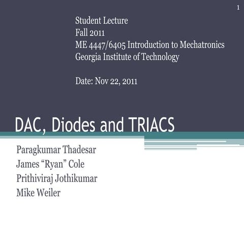 Dac diodes and triacs f11 | PPT