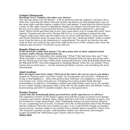 Copywriting Samples - Events | DOC