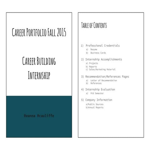 Internship Portfolio | DOCX