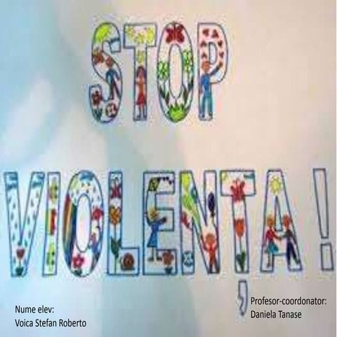 Spune nu violentei in scoala | PPT
