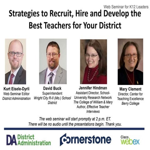 Strategies to Recruit, Hire and Develop the Best Teachers for Your ...