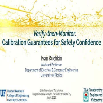 Verify-then-Monitor: Calibration Guarantees for Safety Confidence | PDF