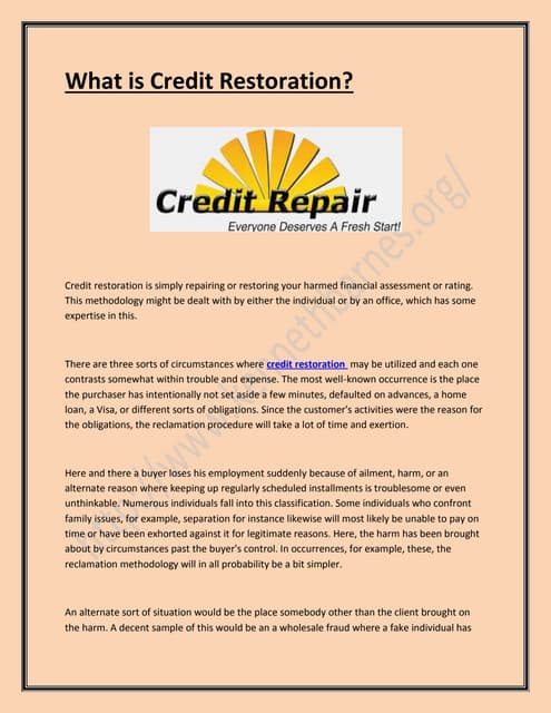 Legal Credit Repair | PDF