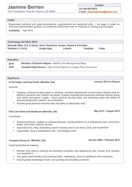 Resume_October 2016 (Autosaved) | PDF