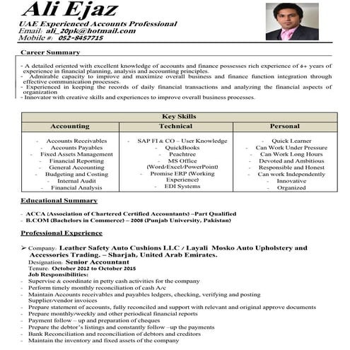 Ali Ejaz Resume | PDF