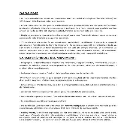 Dadaisme | DOCX