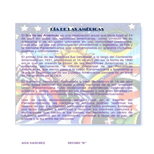 Día de las américas | PDF