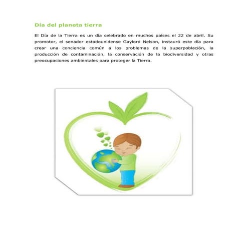 Día del planeta del planeta | DOCX