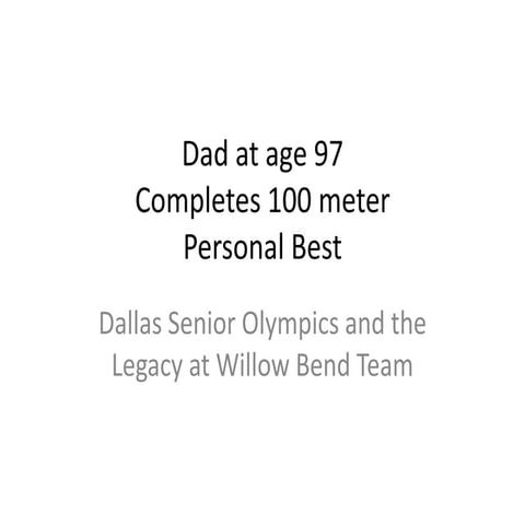 Dad Sr Olympics | PPT
