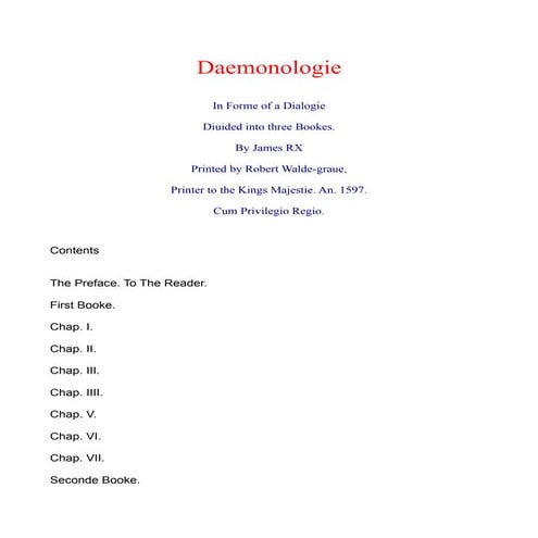 Demonology - 1592 ebook | PDF