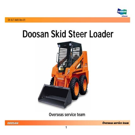 Daewoo doosan 450 plus skid steer loader operator and maintenance ...