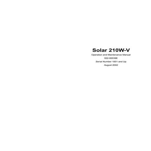 Daewoo doosan solar 210 w v wheel excavator operator and maintenance ...