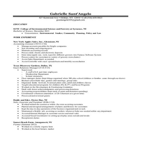 Gabrielle.Sant.Resume | PDF