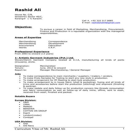 Rashid Ali's CV | DOC
