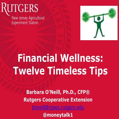 Financial Wellness: 12 Timeless Tips | PPT