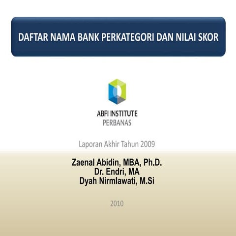 daftar-nama-bank-dan-skor.ppt