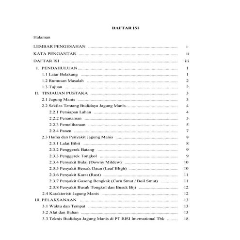 Daftar isi | PDF