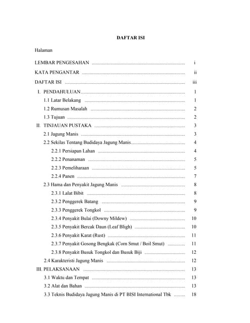 Daftar isi | PDF