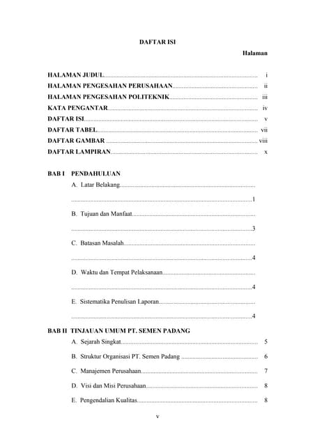 Daftar isi | PDF