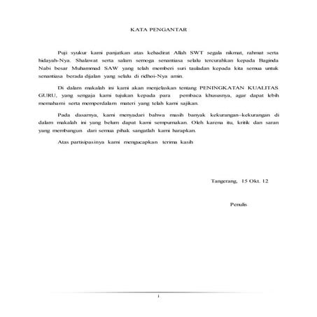 Kata pengantar | DOCX