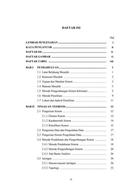 Daftar isi | DOCX