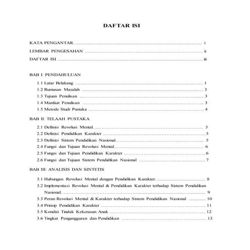 Daftar isi | PDF