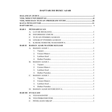 Daftar isi | DOC