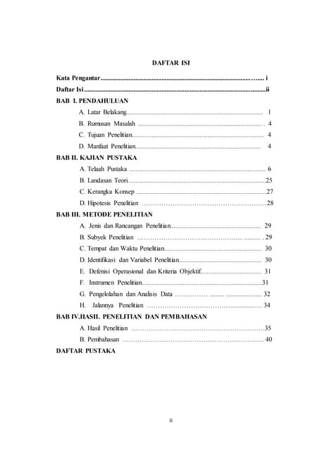 Daftar isi | PDF