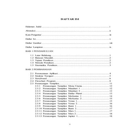 Daftar isi imk | PDF