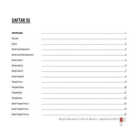 Daftar isi print | DOCX | Islam | Religion & Spirituality