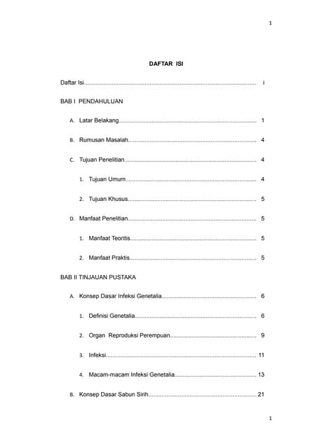 Daftar isi | DOCX