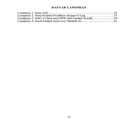 Daftar lampiran | DOCX